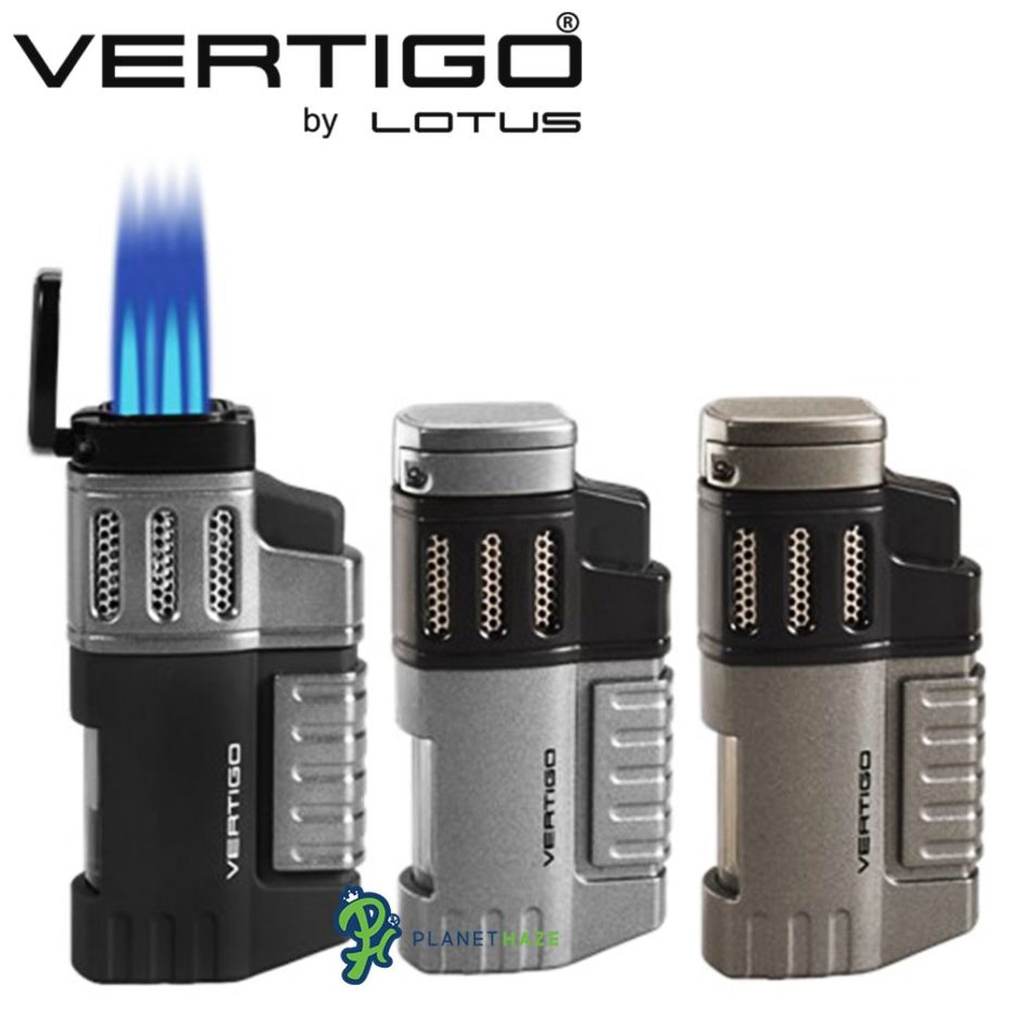 Lotus Vertigo Spectre Quad Flame Butane Torch Lighter | PlanetHaze